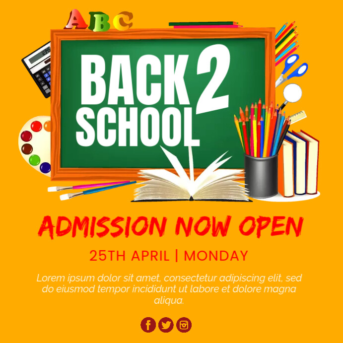 Copy of admission.a | PosterMyWall