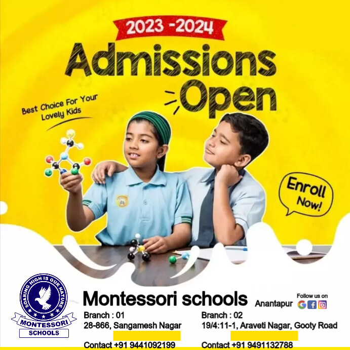 Admissions open Template | PosterMyWall