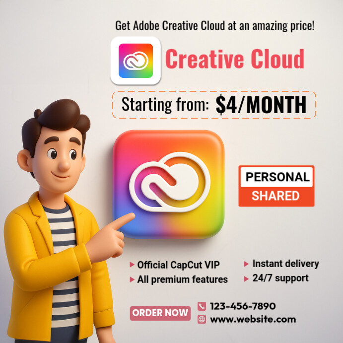 Adobe Creative Cloud Template | PosterMyWall