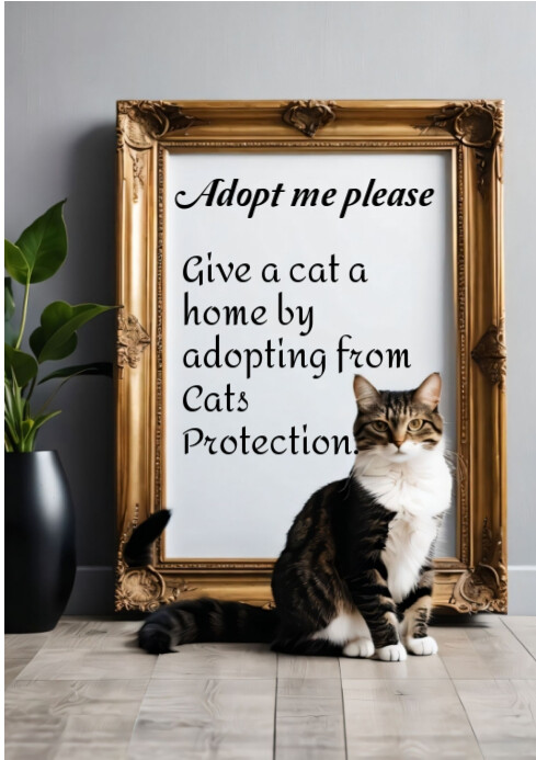 Adopt a cat Template | PosterMyWall
