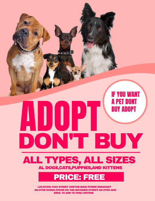 Copy of adopt don't buy | PosterMyWall