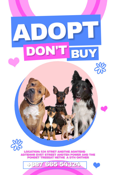 Copia de adopt don't buy | PosterMyWall