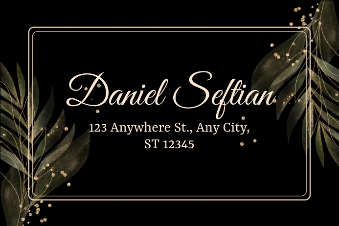 Adress label template | PosterMyWall