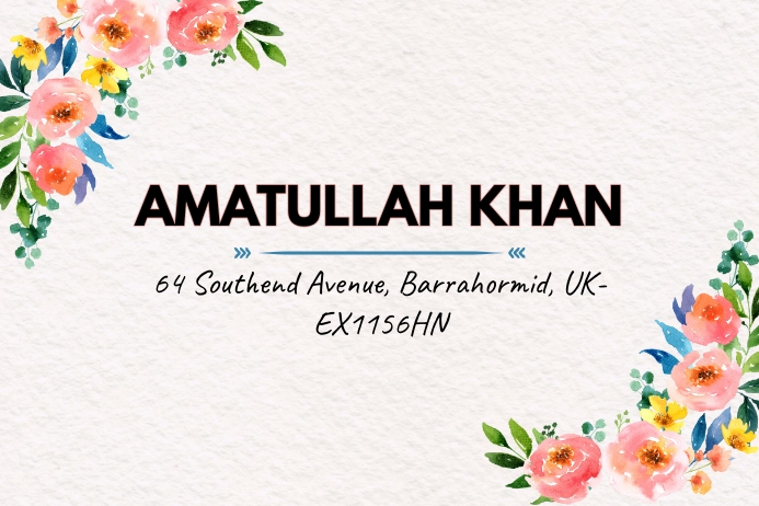 Plantilla de Adress label template | PosterMyWall