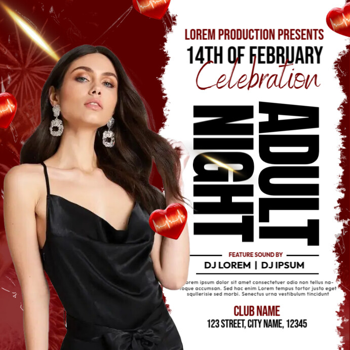 Adult Night Party Template | PosterMyWall