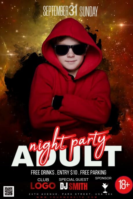 Adult Night Party Template | PosterMyWall