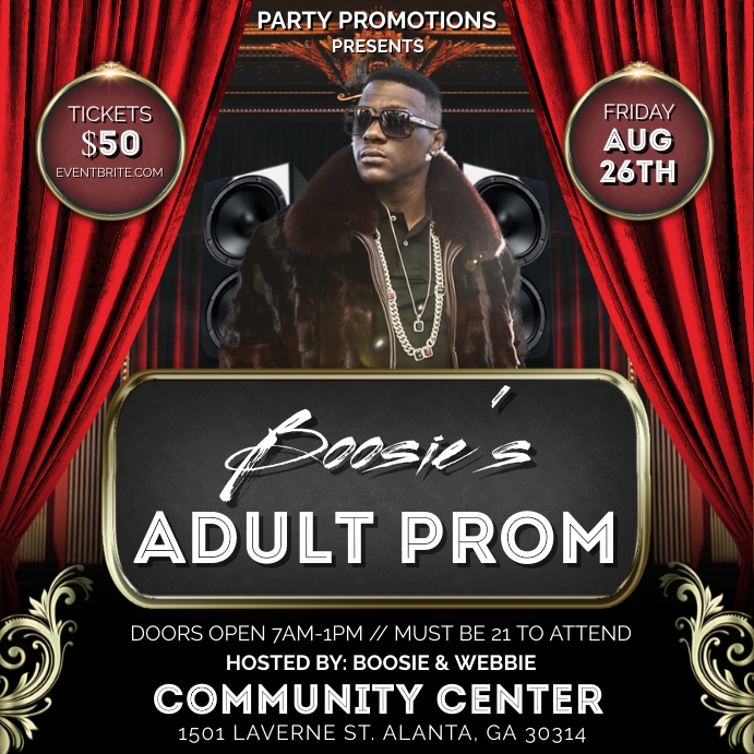 Copy of ADULT PROM EVENT FLYER TEMPLATE | PosterMyWall