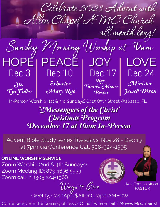 Advent ACW Template | PosterMyWall