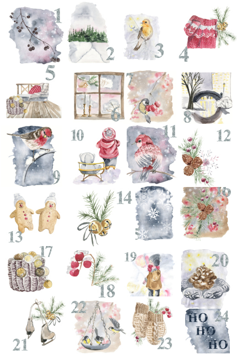 Advent Calendar Template | PosterMyWall