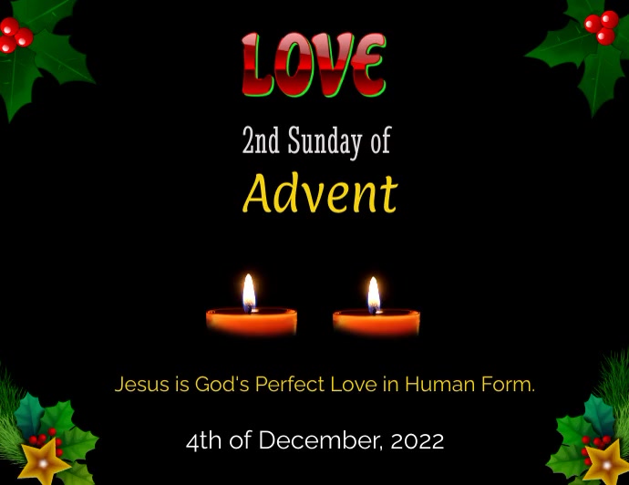 Advent Day 2 - Love Template | PosterMyWall