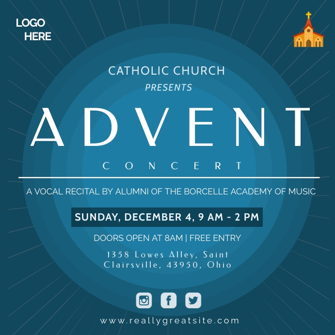 Advent Event Instagram Post Template | PosterMyWall