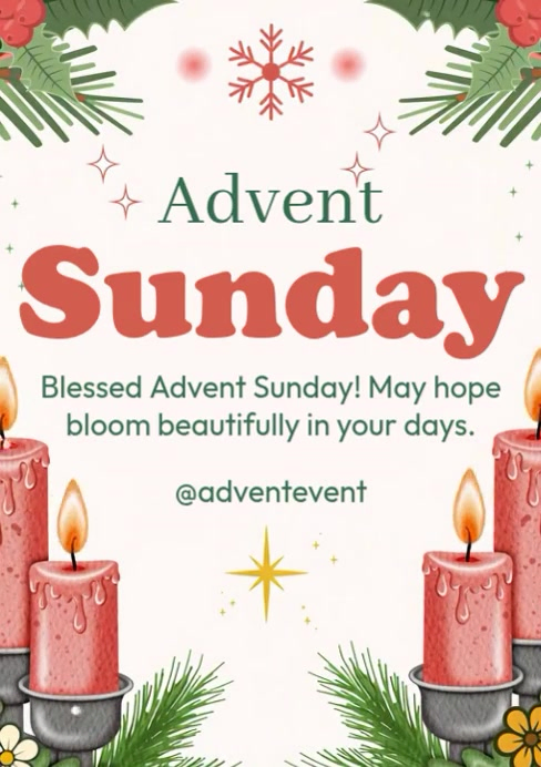 Advent Season Celebration Template | PosterMyWall