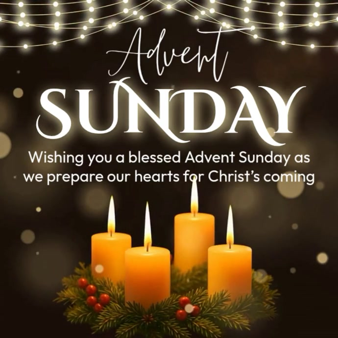 Advent Sunday Church Template | PosterMyWall