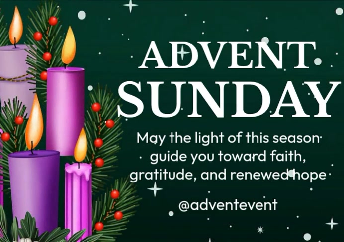 Advent Sunday Event Template | PosterMyWall