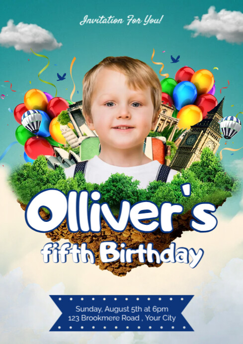 Copy of Adventure Theme Birthday | PosterMyWall