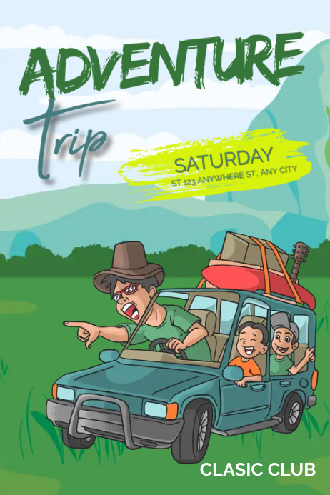 ADVENTURE TRIP Template | PosterMyWall