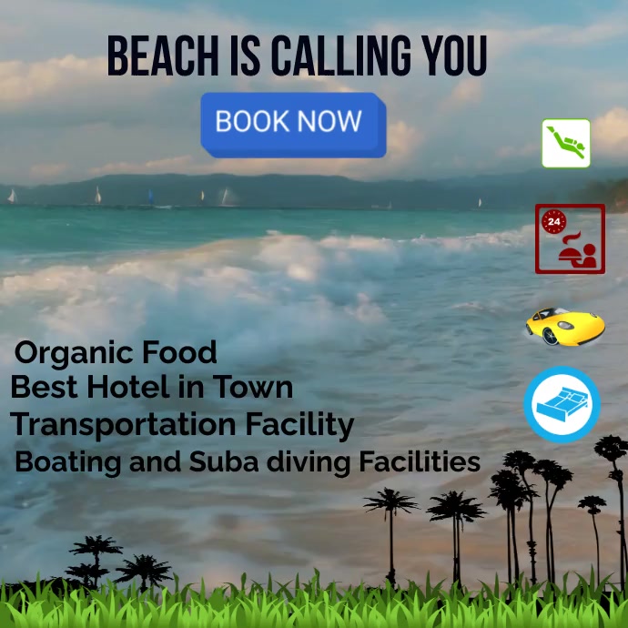 Adventures, hotels,beach,waves,trip,vocation Template | PosterMyWall