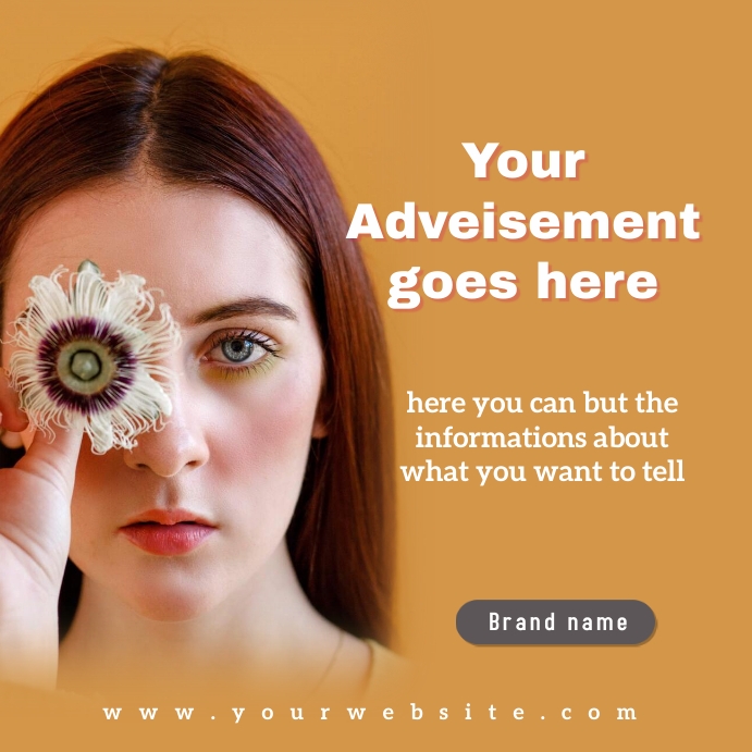 advertisement beauty girl editable design Template | PosterMyWall