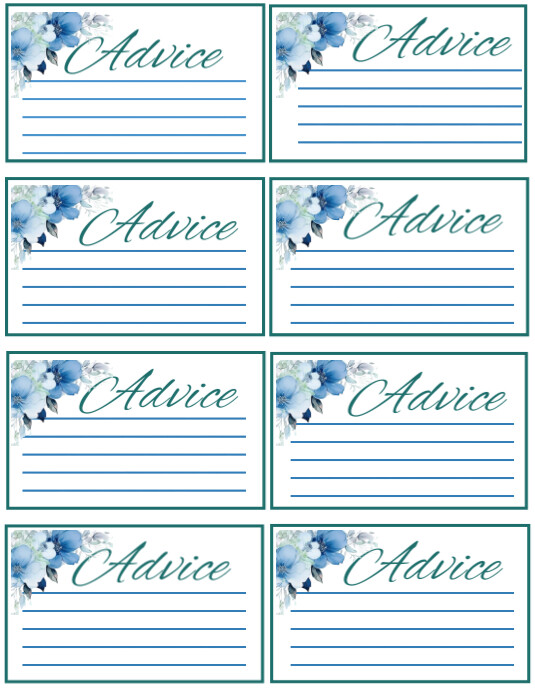Advice card Template | PosterMyWall