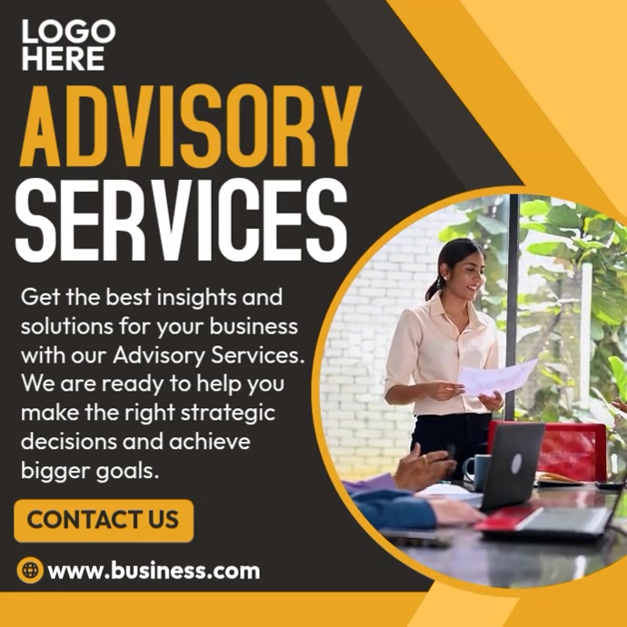 Advisory Services Template | PosterMyWall
