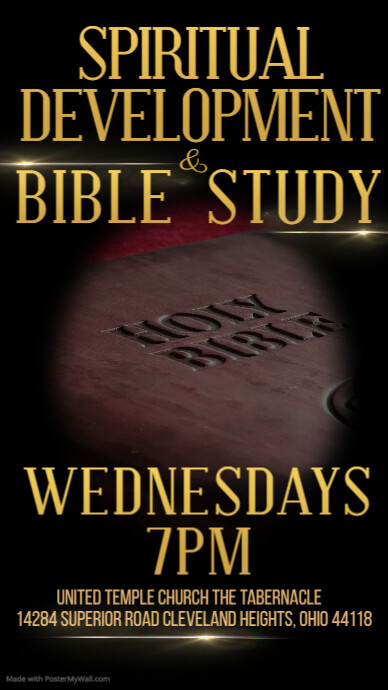 virtual bible study ad template | PosterMyWall