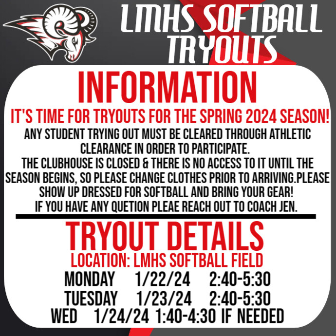 Copy of TRYOUTS | PosterMyWall