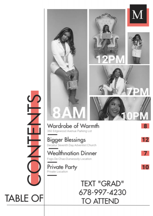 Copy of Copy of Grey Social Magazine Table of Contents | PosterMyWall