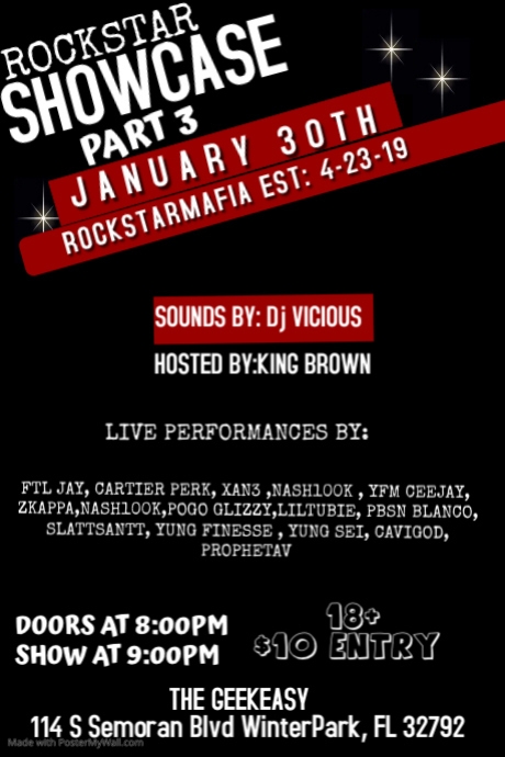 Copy of Music Showcase | PosterMyWall