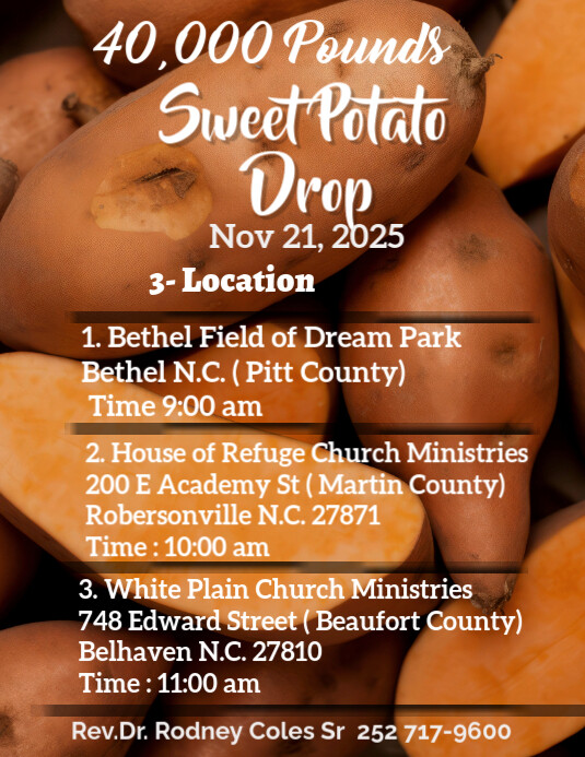 sweet potato, event | PosterMyWall