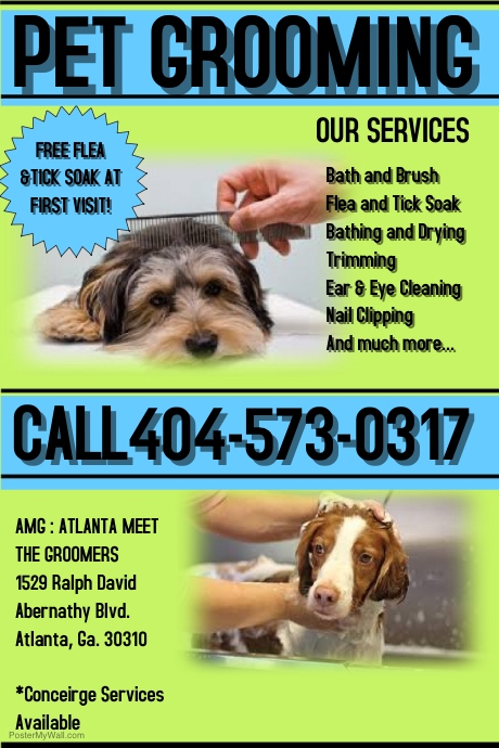 Copy of PET GROOMING | PosterMyWall