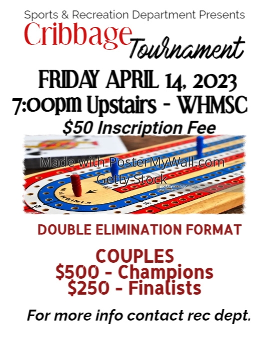 Cribbage Flyer with Tear-of-Tabs | PosterMyWall