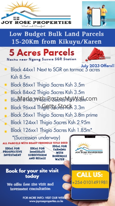 Copy of Bulk Land Parcels Nachu | PosterMyWall