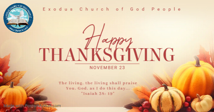 Happy Thanksgiving Facebook post template | PosterMyWall
