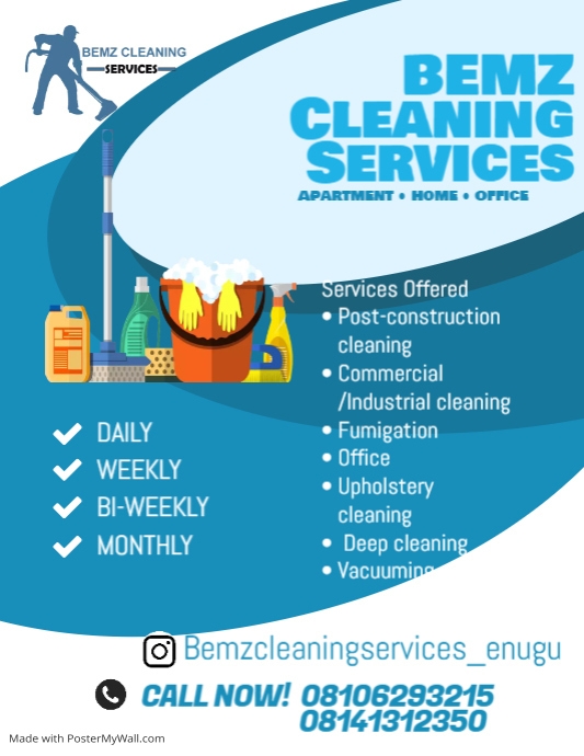 Cleaning Services Flyer Template | PosterMyWall
