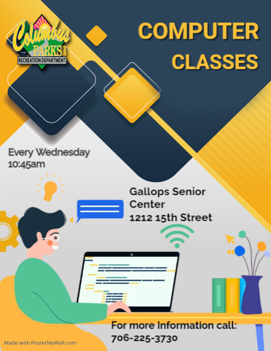 Computer classes, online learning,school | PosterMyWall