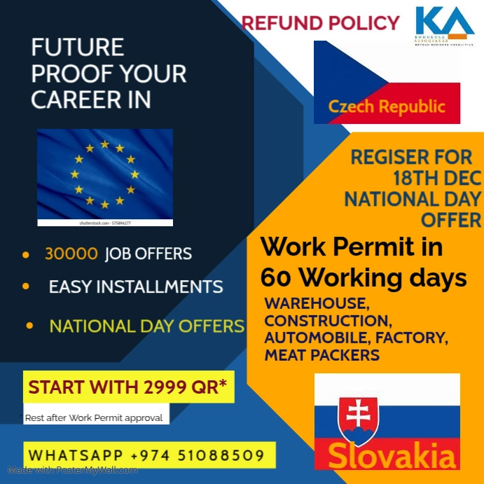 immigration employment services advertisement | PosterMyWall