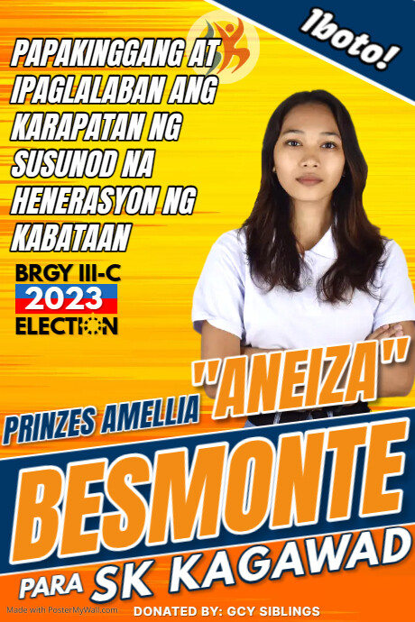 Orange Barangay Election (9) | PosterMyWall