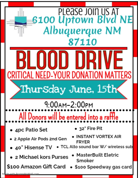 Blood Drive Flyer | PosterMyWall