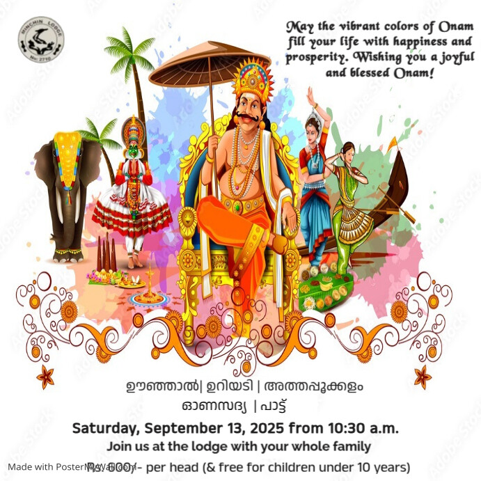 Onam, Onam Festival, Kerala, Kerala Tradition | PosterMyWall