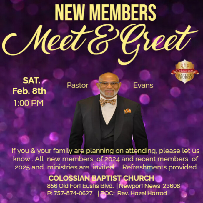 Copy of Membership Classes Church Flyer, New Members | PosterMyWall