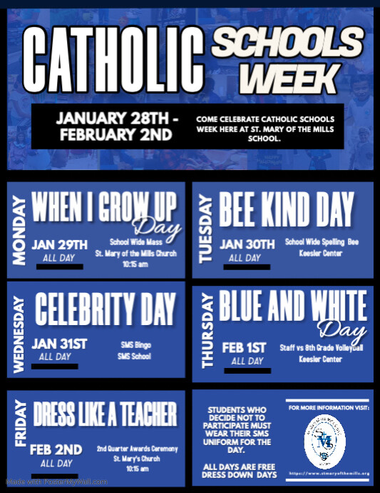 Spirit Week Flyer | PosterMyWall