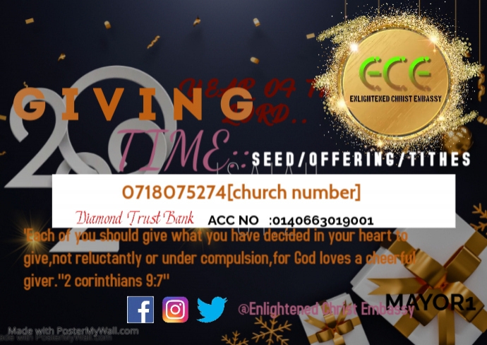 Copy of Church Offering Flyers | PosterMyWall