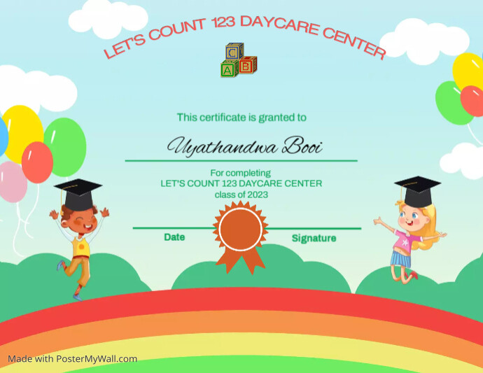 Kids Certificate Template | PosterMyWall
