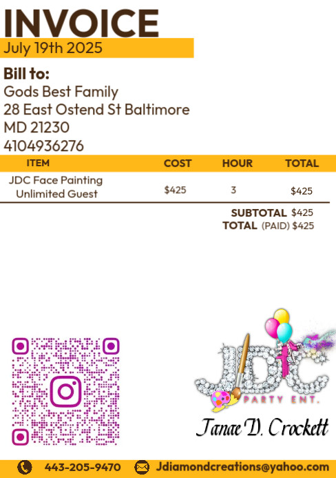 Invoice design template | PosterMyWall