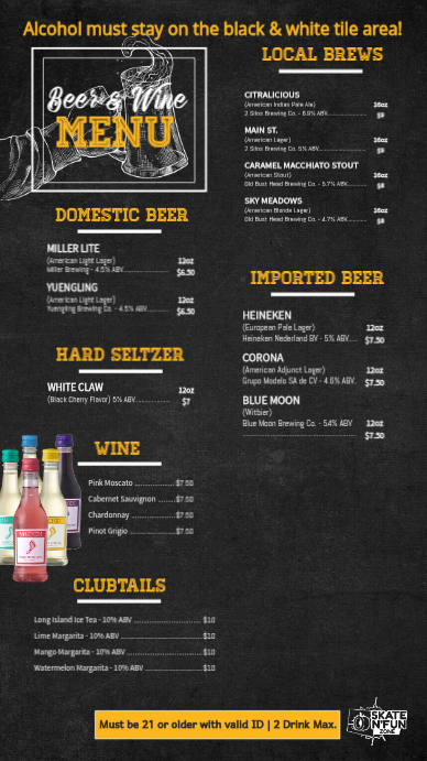 Beer Menu | PosterMyWall