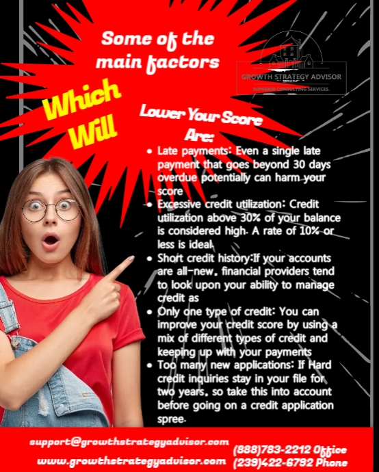 Copy of Instagram size of main factors that lower credit score ...