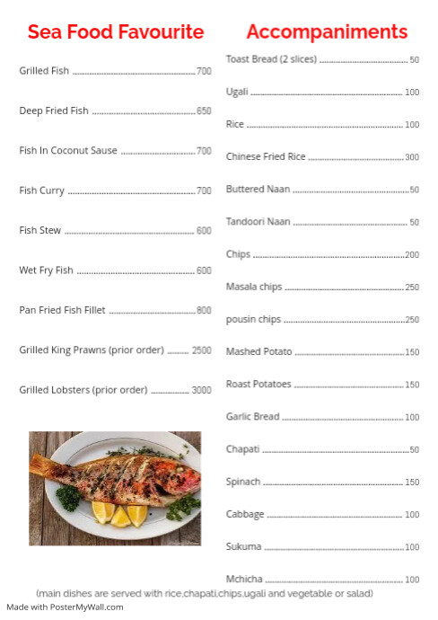 FOOD MENU A1 TEMPLATE.C (2) | PosterMyWall