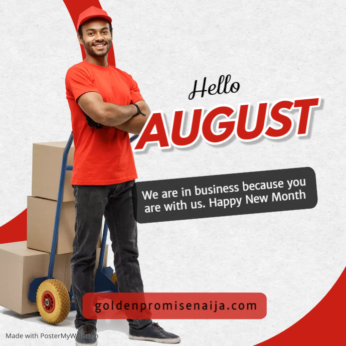 Happy New Month August | PosterMyWall