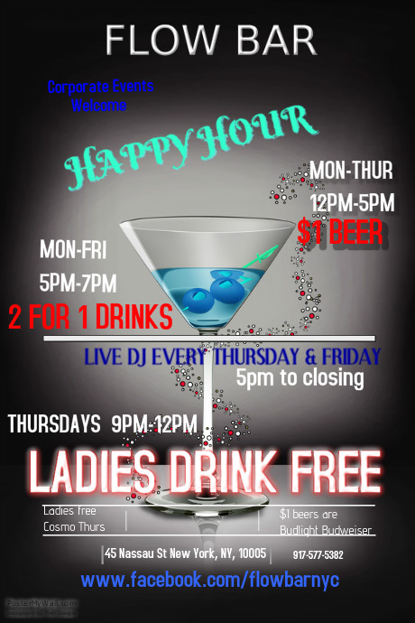 flow bar | PosterMyWall