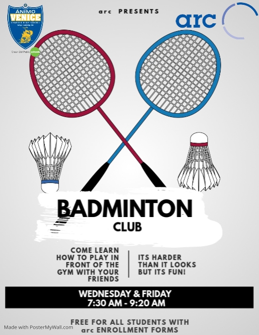 Badminton Flyer Template | PosterMyWall